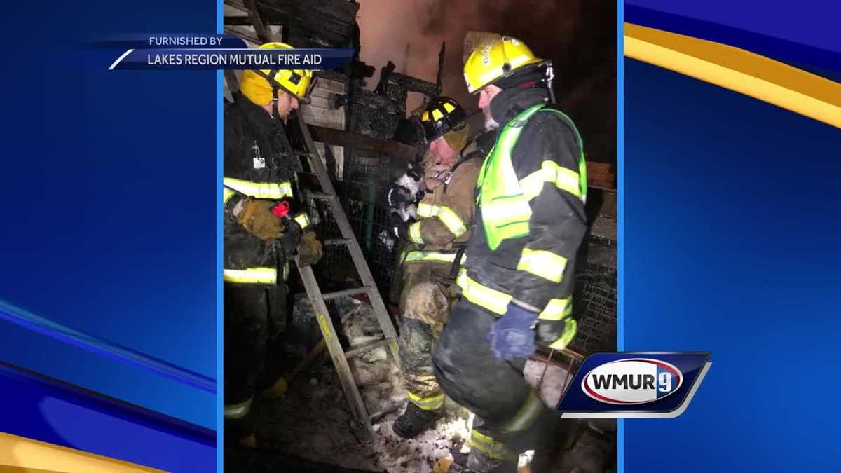 Two displaced, cat rescued after fire in Rumney
