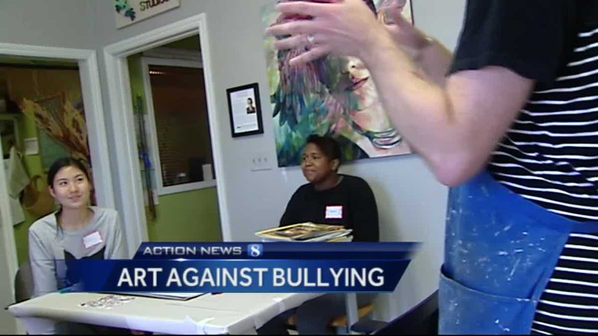 Local artist working with students to overcome bullying with art