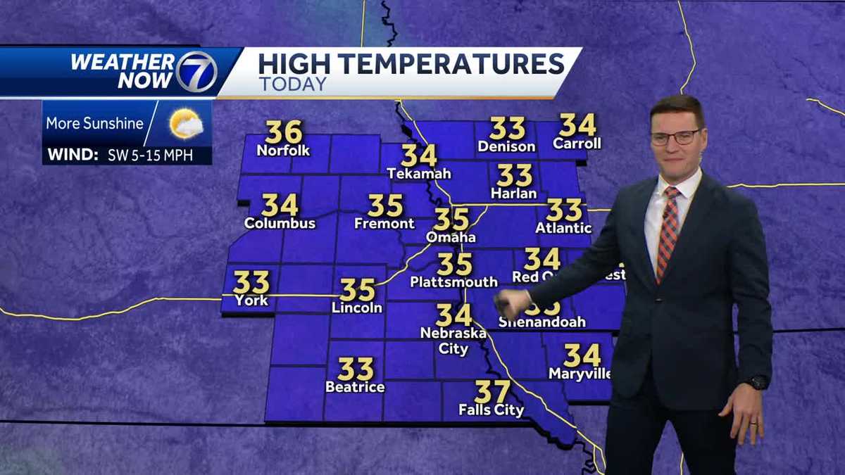 Omaha morning weather forecast for Monday, January 1