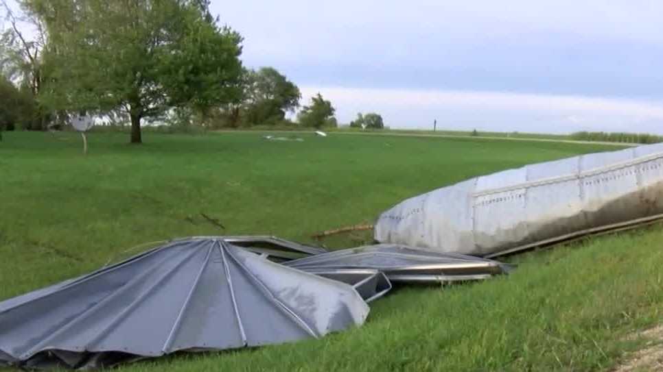 Video shows devastating storm damage in Iowa