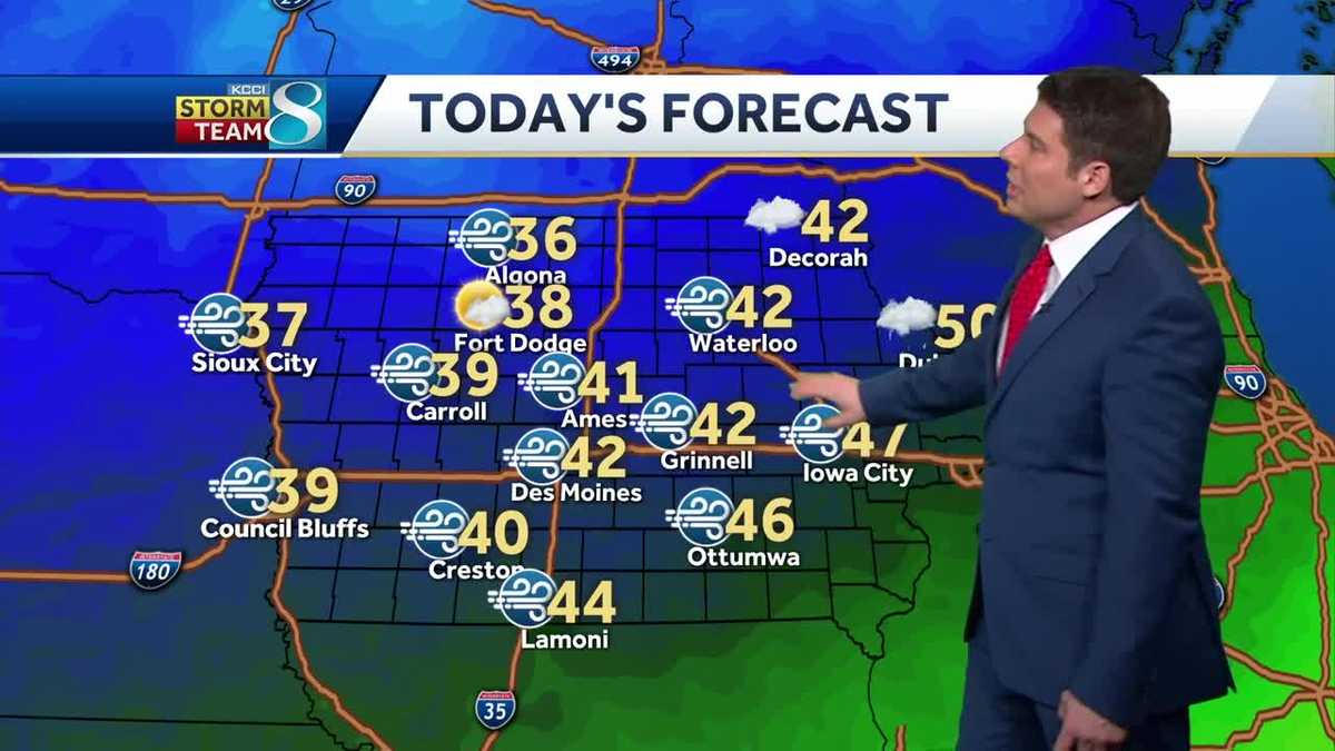 Temperatures dropping as clouds move out