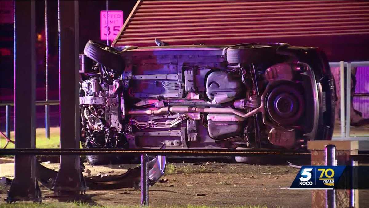 Okc Police Arrest 2 Suspects After Chase Ends In Fiery Crash