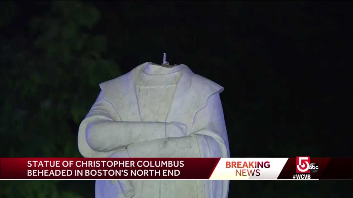 Christopher Columbus statue beheaded in Boston