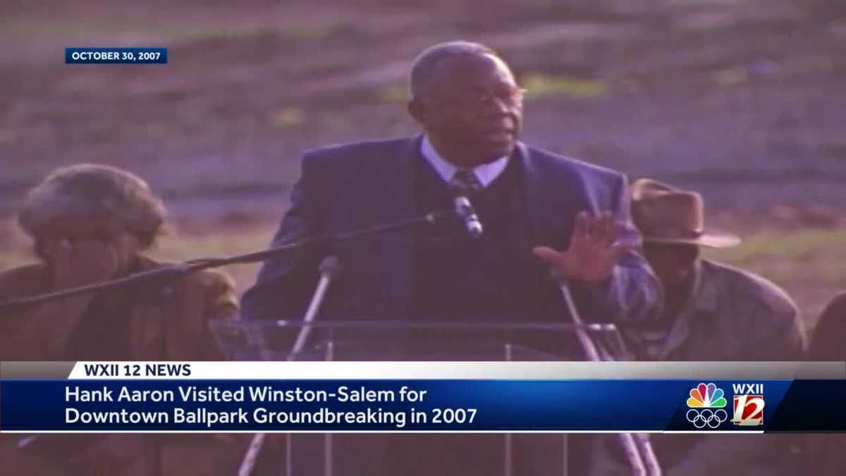 Winston-Salem: Hank Aaron's visit during ballpark groundbreaking