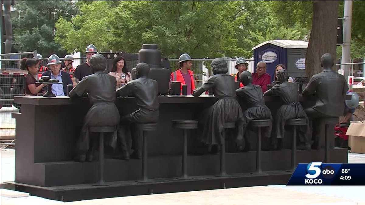OKC unveils sculpture honoring 1950s sit-ins against segregation