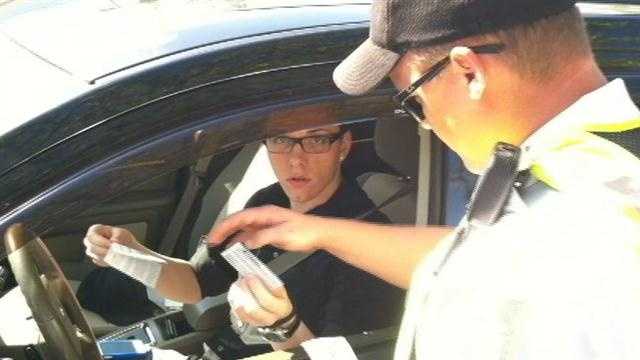 Raw Video: Matthew Scheidt ticketed in crosswalk sting