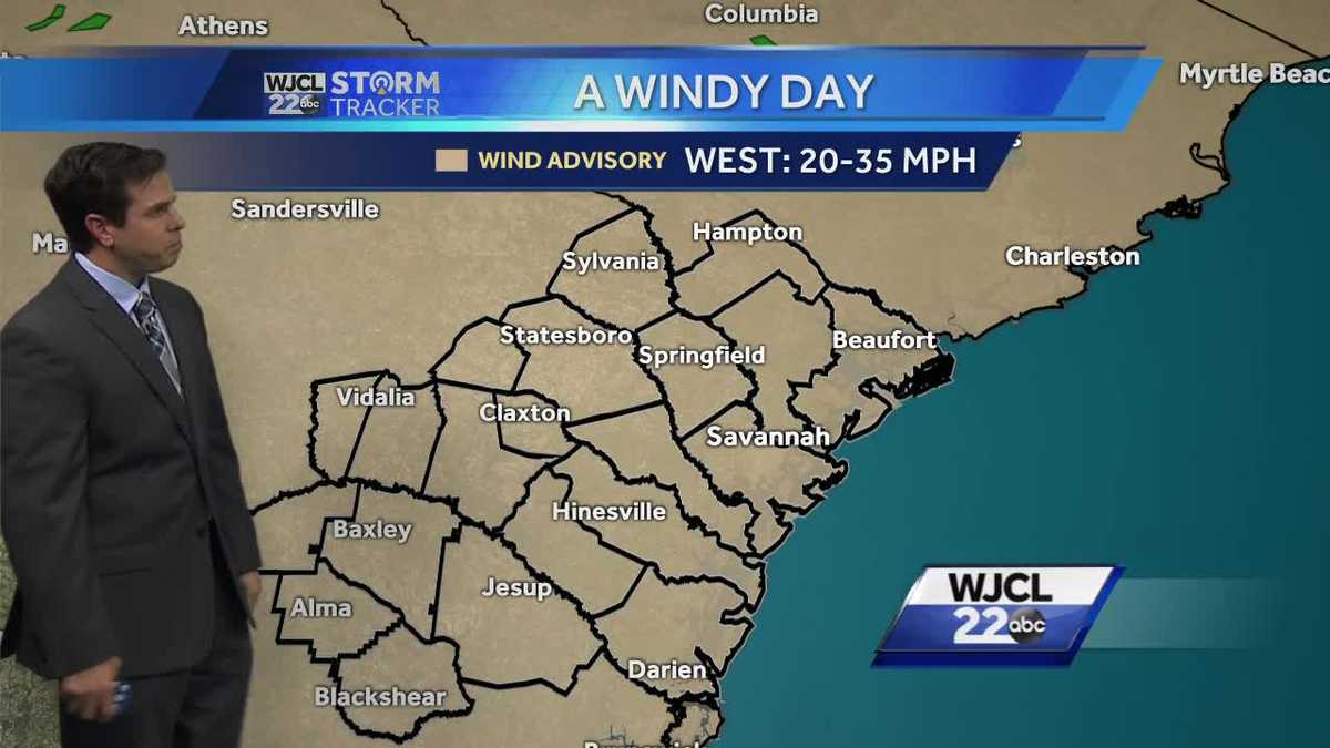 A windy day with winds gusting over 40 mph
