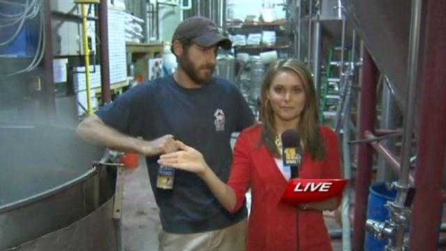 Ava gets peek at beer-making process at Heavy Seas