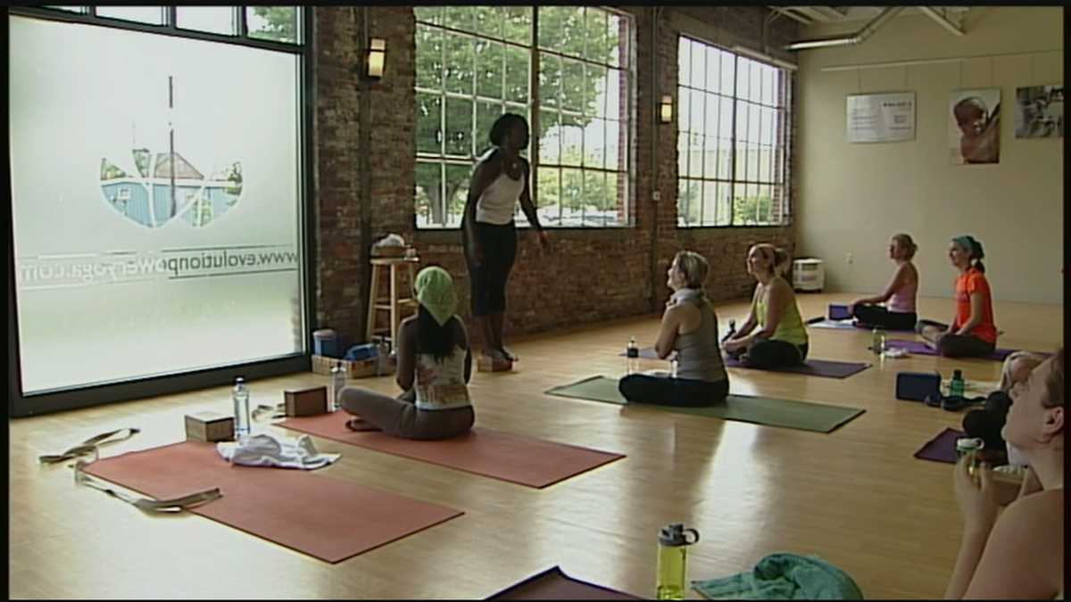 African yoga being taught Lancaster