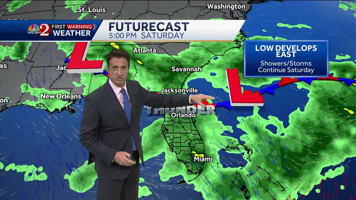 Lowering storm coverage over the weekend!