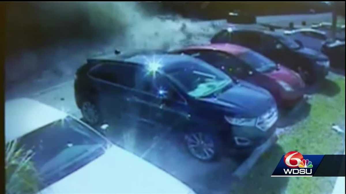 Caught on camera: Exploding debris from interstate in Metairie narrowly ...