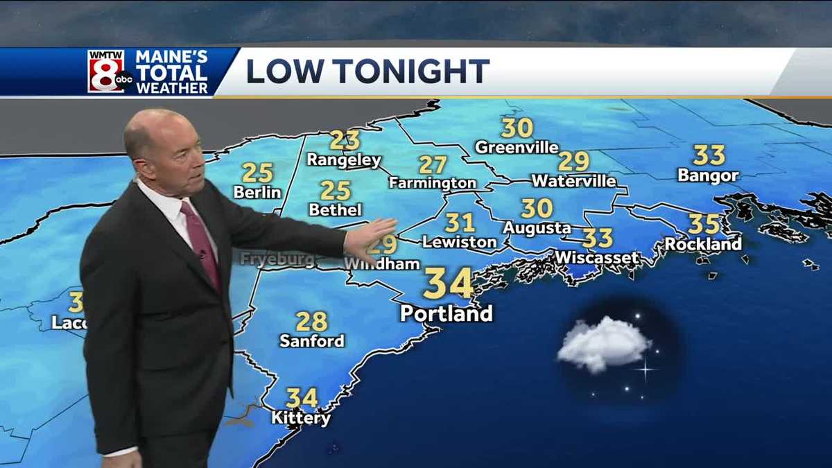 Milder temperatures both tonight and tomorrow