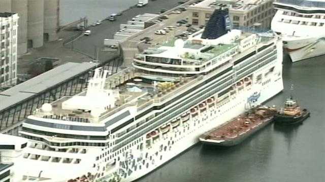Sandy shakes up couple on cruise