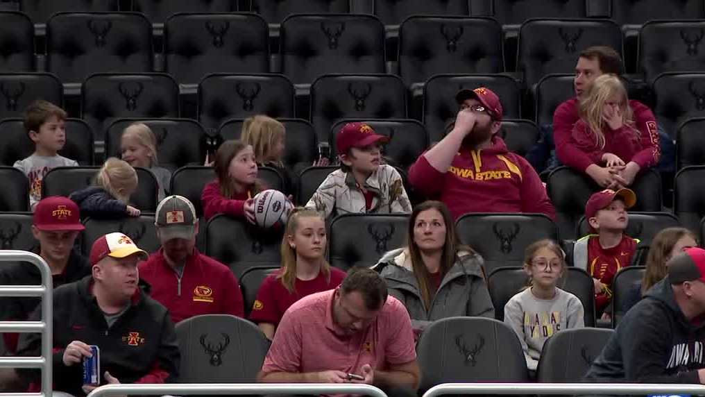 Fans anxiously await NCAA Tournament games at Fiserv Forum