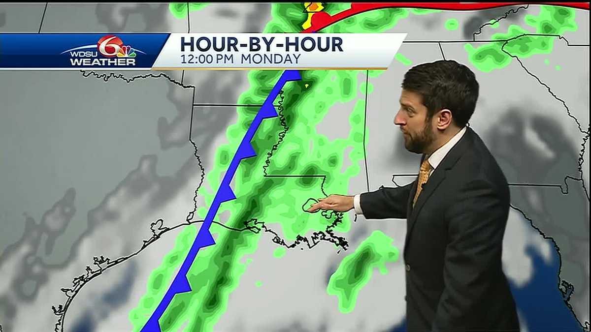 Patchy fog Sunday, rain and storms return Monday