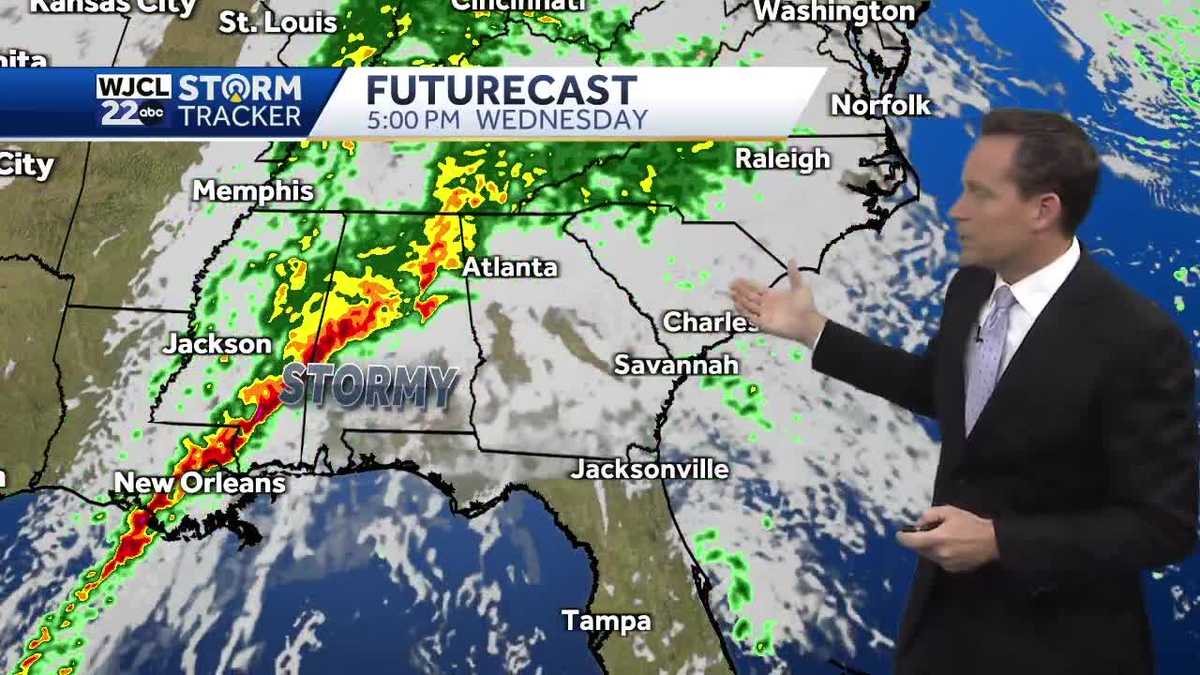 Savannah: Impact Weather Day, timing of thunderstorms