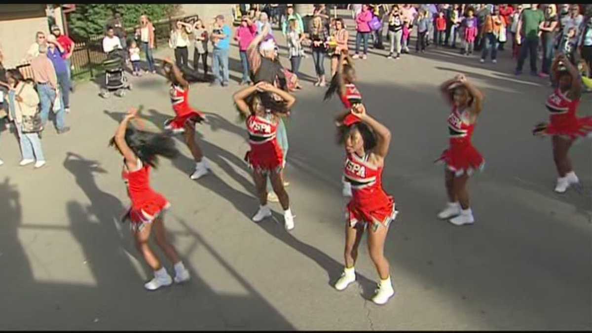 Winston-Salem Prep Cheerleaders at the Dixie Classic Fair