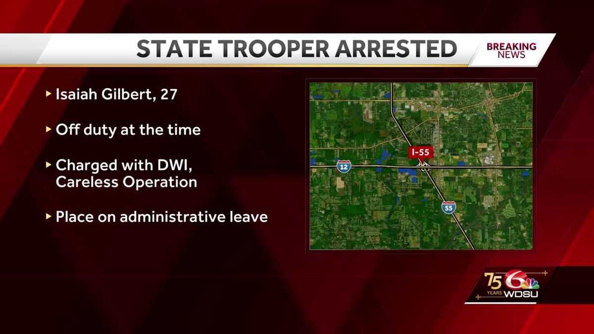 LSP trooper arrested after off-duty crash