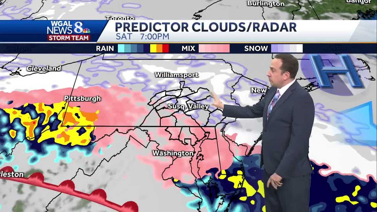 Another winter storm takes aim at PA; Check the hour-by-hour projections