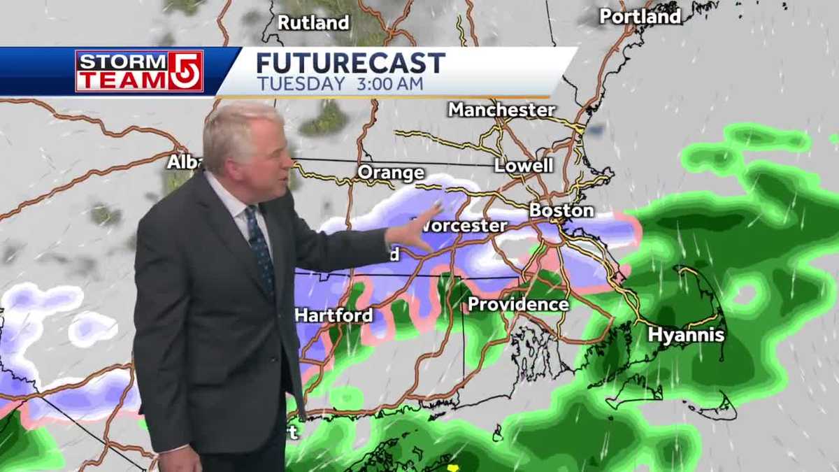 Video: Wintry mix to move through overnight, during AM commute