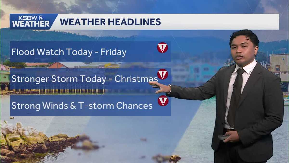 Hazardous weather conditions persist across Central Coast for Christmas Eve