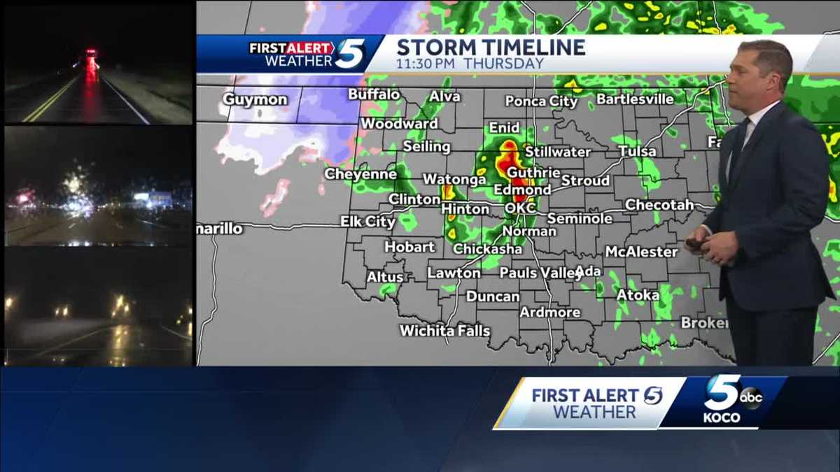 Severe storms, hail hits Oklahoma Severe storms, hail hits Oklahoma