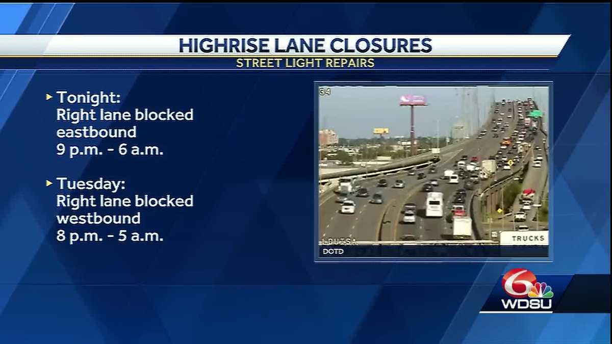 Traffic alert: Be aware of these Highrise lane closures