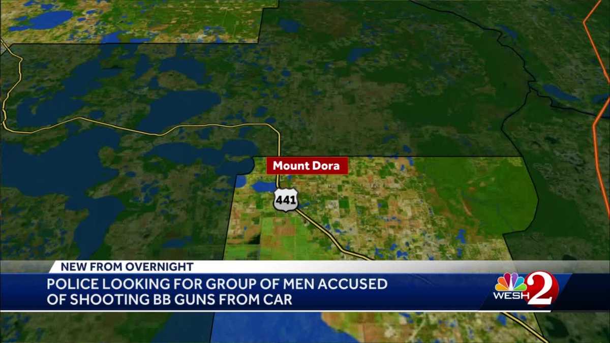 Mount Dora police search for group accused of shooting BB guns from car