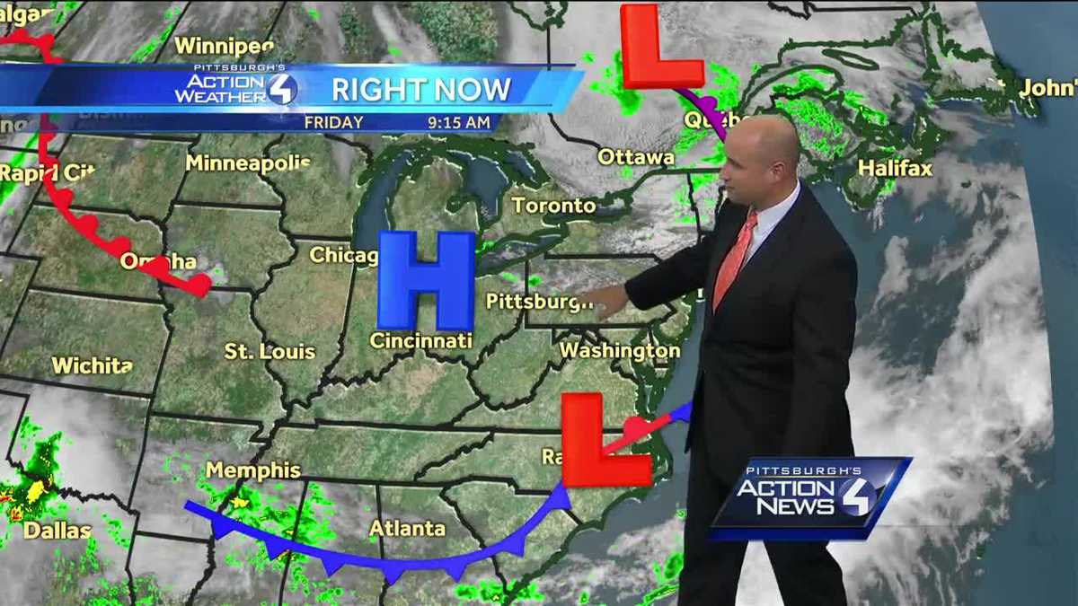 Friday forecast at noon