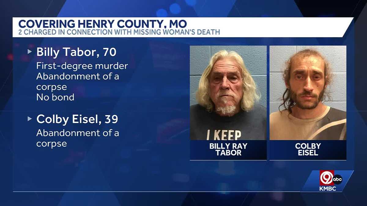 2 charged after missing Henry County, Missouri, woman found dead
