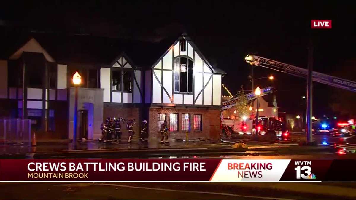 Crews battle large fire in Mountain Brook Village