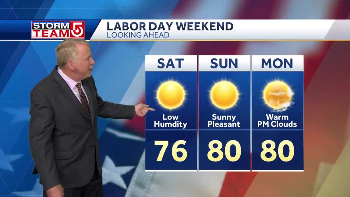 Video: Warm Friday; Cooler, sunny holiday weekend