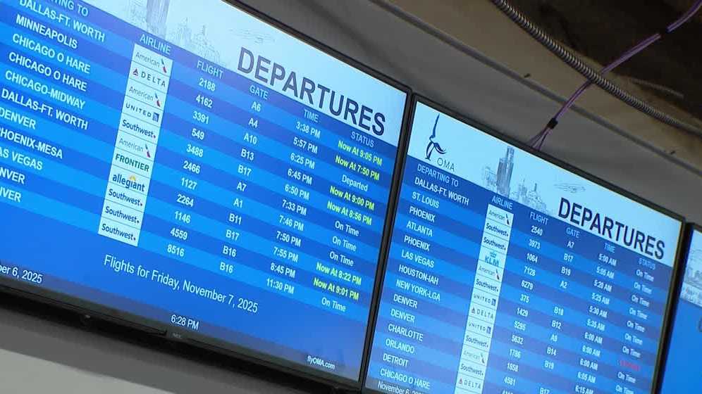 Eppley Airfield passengers discuss flight impacts amid FAA cuts