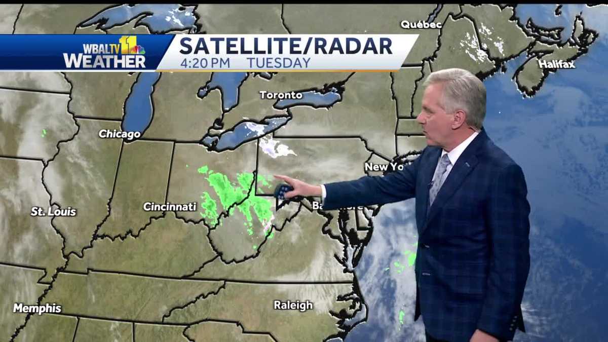 Mostly cloudy Wednesday in Maryland