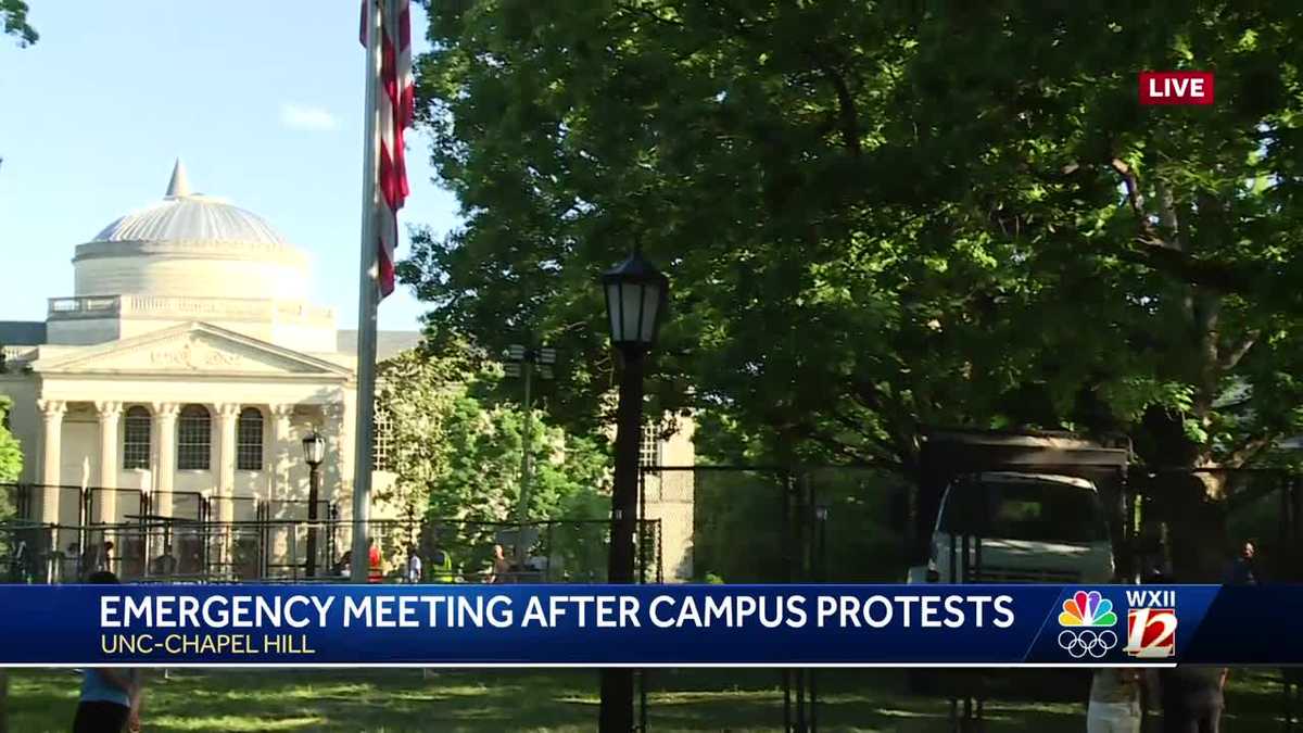 NC: UNC-Chapel Hill leaders meet to discuss recent protests