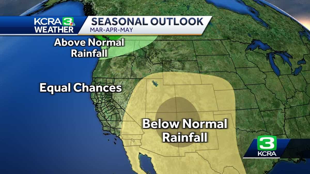 What is the spring seasonal weather outlook for California?
