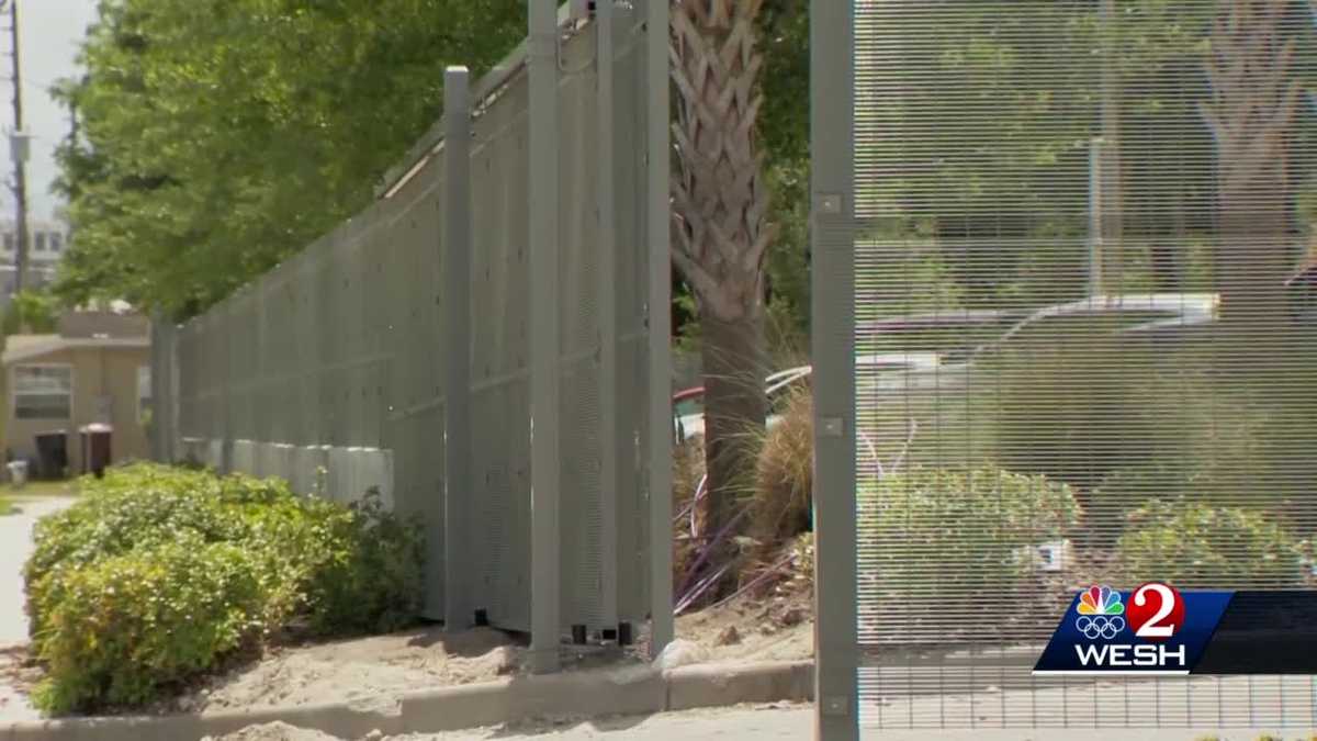 Metal fence installed around Orlando police headquarters