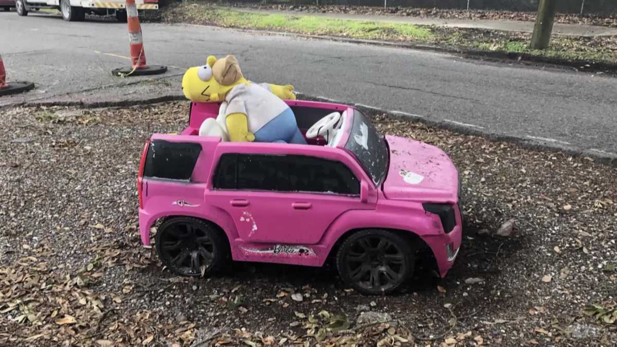 Decorated Homer Simpson pothole should be fixed by next week