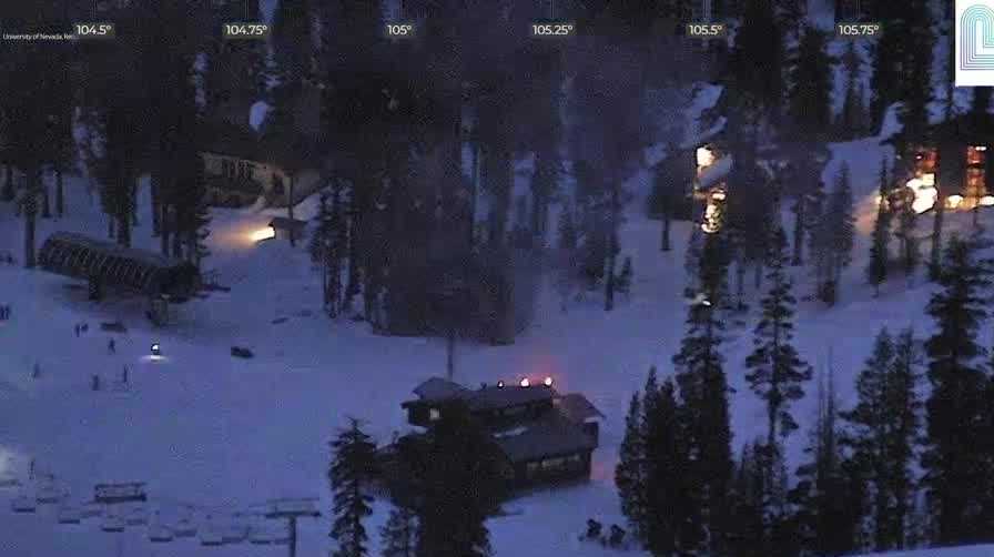 Crews respond to fire at a snowbound Sugar Bowl ski lodge
