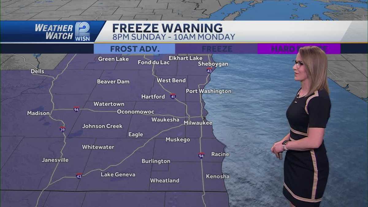 Weather: Freeze Warning tonight and Monday morning