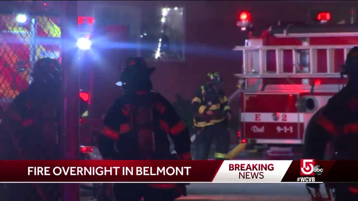 Fire at commercial building in Belmont under investigation