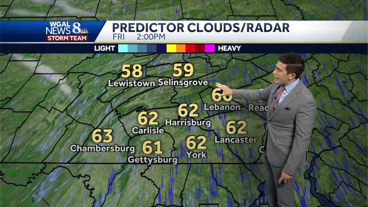 Weak cold front brings a cool-down to end week, next system looms