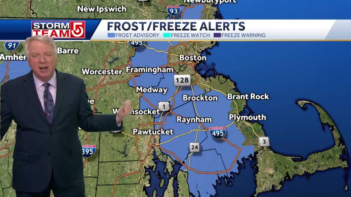Video: Chance of frost for parts of Mass., temps will bounce back