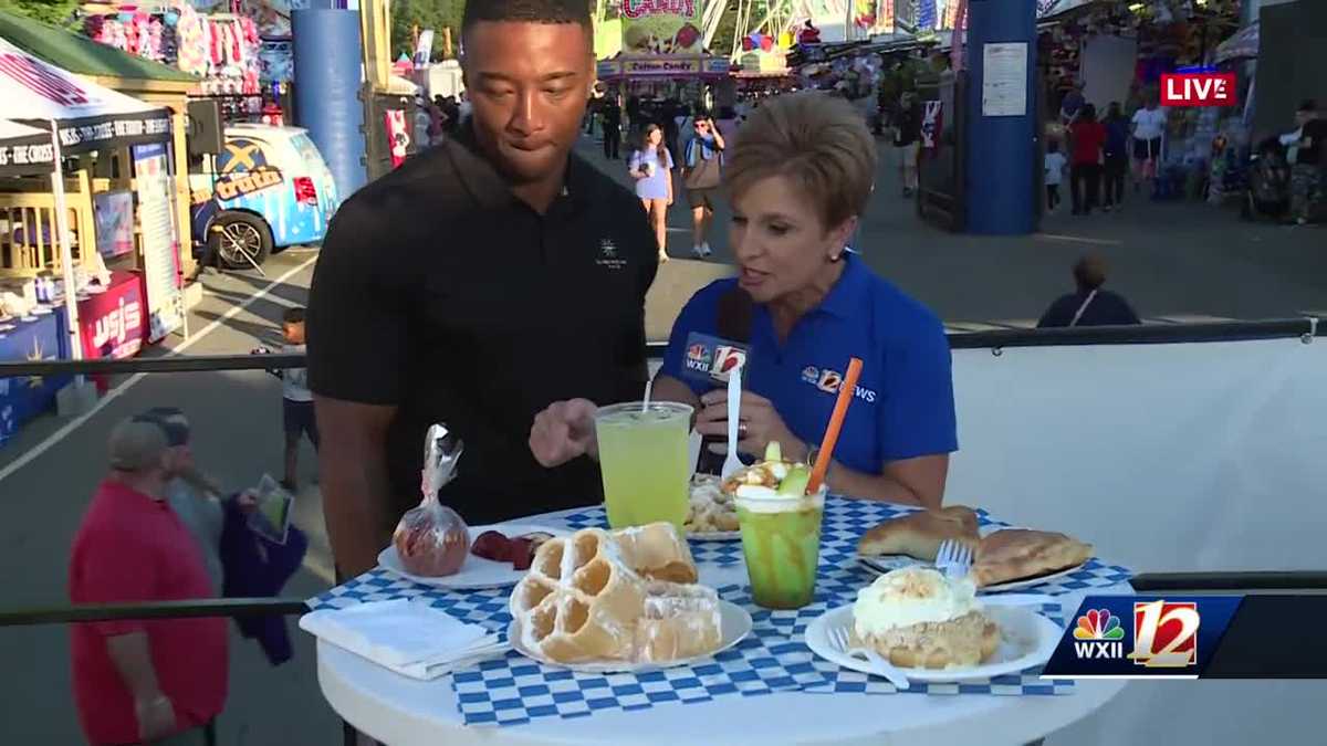 Lanie Pope and Carolina Classic Fair's DJ Hargrave chow down on fair food!