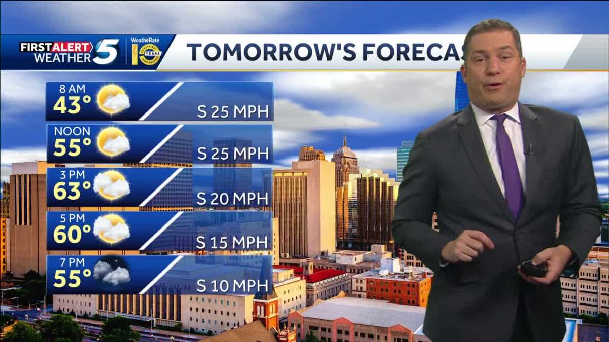 Winds increasing tonight and tomorrow