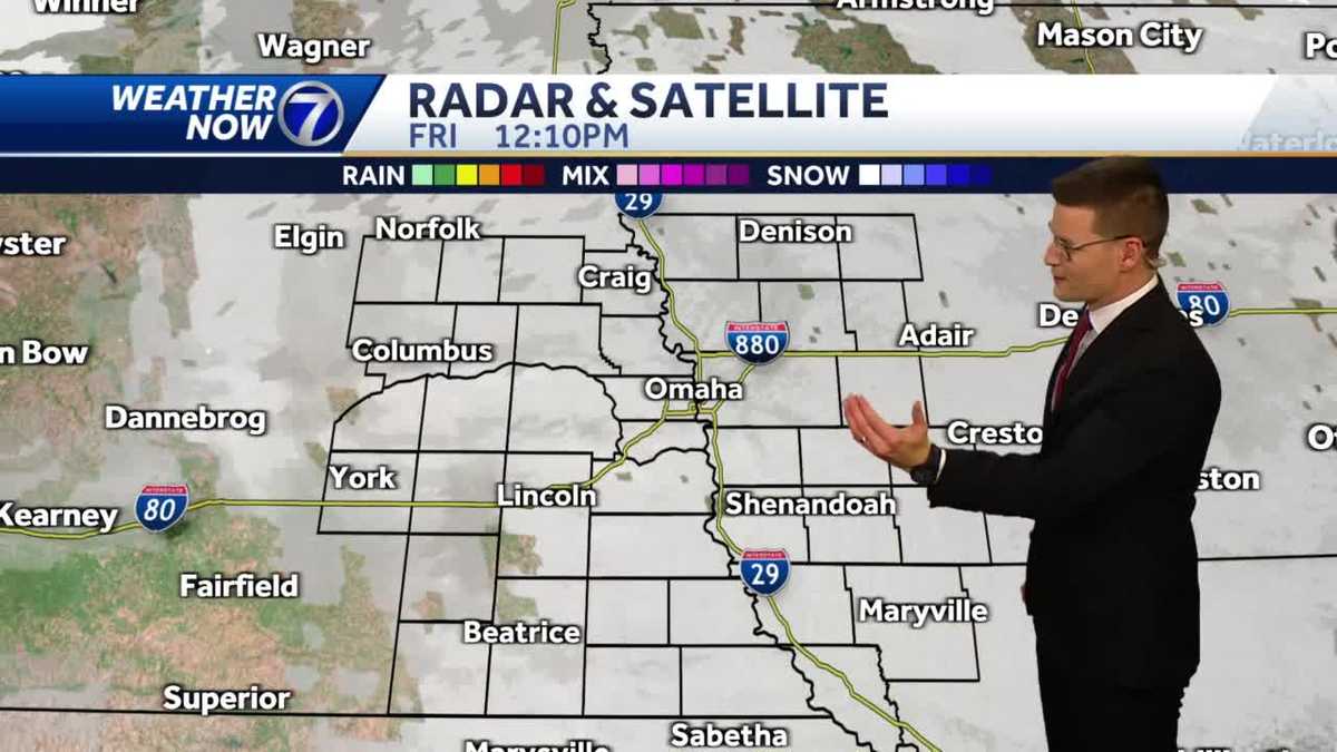 Omaha noon weather forecast for Friday, December 9