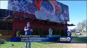 Salvy splash billboard in Westport comes down