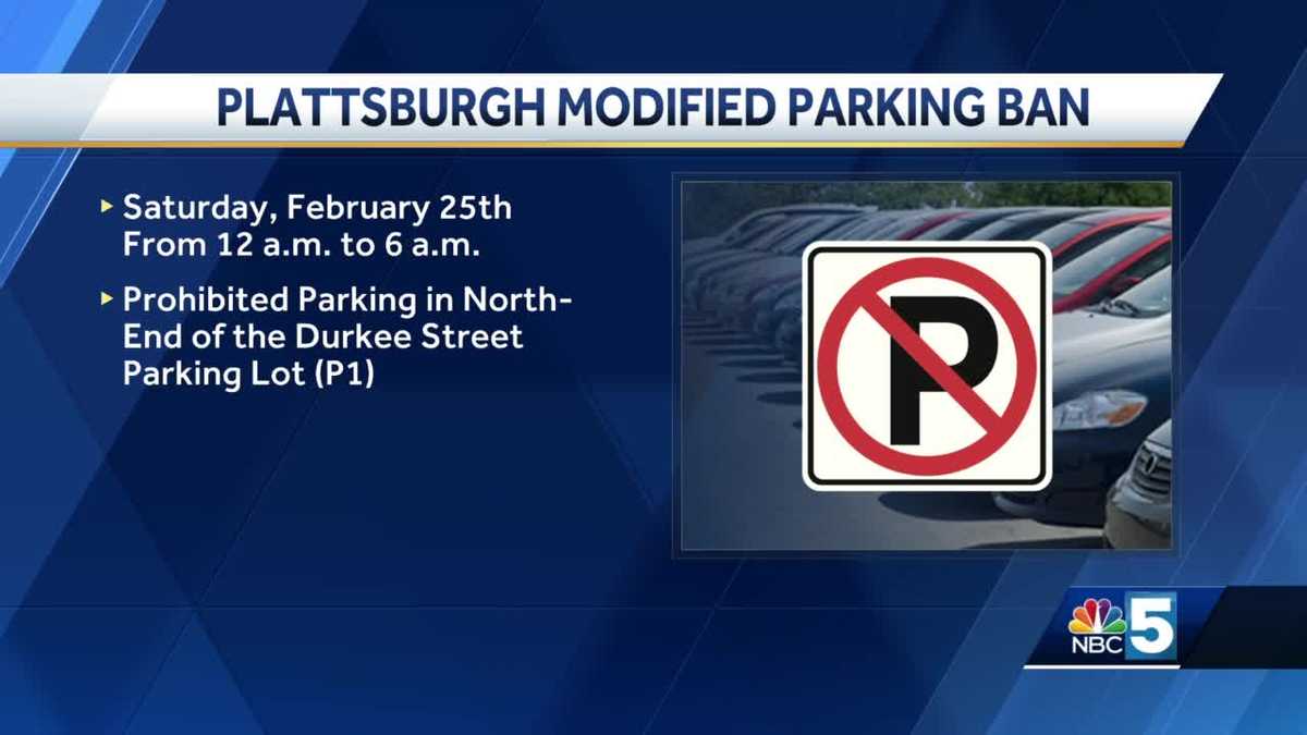 Plattsburgh parking ban modified in wake of winter storm