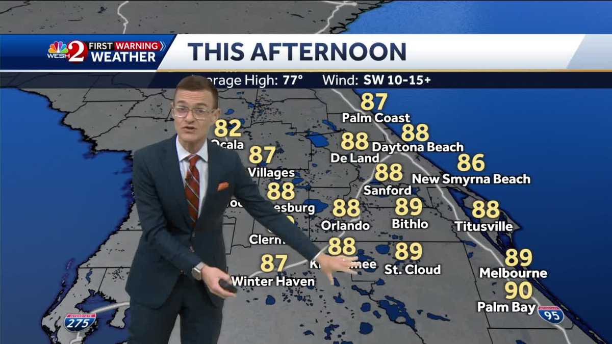 Hot today, showers tonight into tomorrow