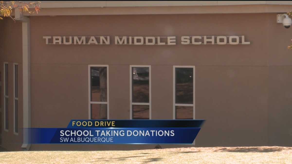 Truman Middle School Food Drive